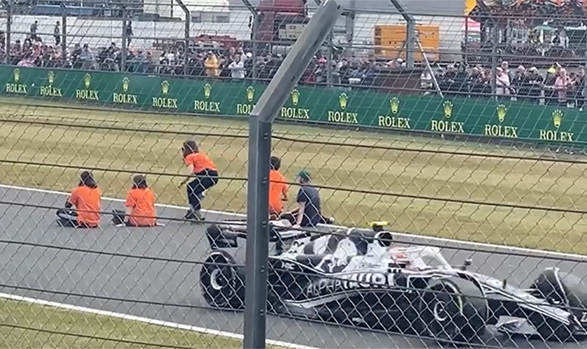 PROTEST: Resident arrested after invading Silverstone circuit - My ...